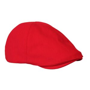 withmoons flat cap cabbie hat gatsby ivy irish hunting newsboy sl31218 (red)