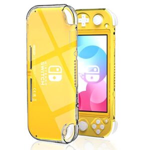 echzove protective case for nintendo switch lite, hard clear case for switch lite not fit with skins