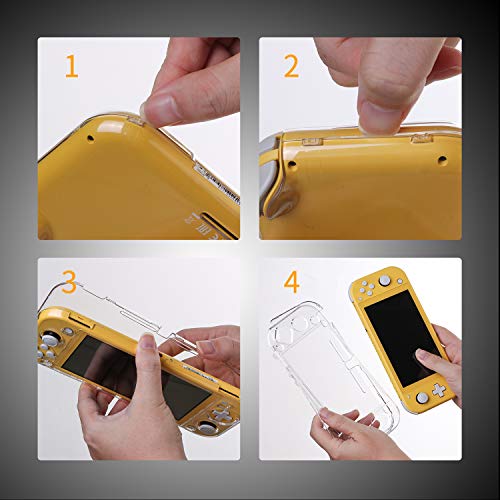 ECHZOVE Protective Case for Nintendo Switch Lite, Hard Clear Case for Switch Lite not Fit with Skins