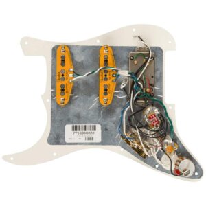 Fender Gen 4 Noiseless/Shawbucker Prewired HSS Stratocaster Pickguard - 3-Ply White