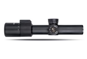 monstrum alpha series 1-4x24 first focal plane ffp rifle scope with moa reticle | black