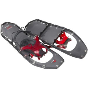 msr lightning ascent women's backcountry & mountaineering snowshoes with paragon bindings, 22 inch pair, gunmetal