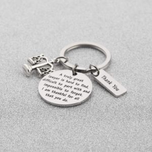 BAUNA Lawyer Gifts Scales of Justice Charms Keychain Retirement Gift