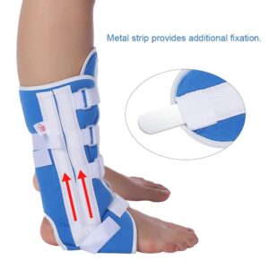 Knee Brace Support, Adjustable Knee Joint Support Ankle Strap,Orthosis Joint Pain Relief Sports Injury Rehabilitation, For Ankle Supports Protection Against Reinjury (S)