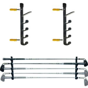 designs 5-club golf club wall display rack, horizontal golf club wall mount bracket, golf club organizers golf club display shelf golf club putter stand for men & women - no golf clubs