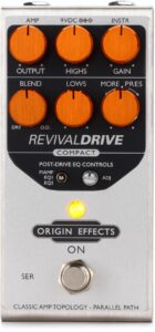 origin effects revivaldrive compact overdrive pedal