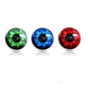 Pierced Owl Set of 3 Internally Threaded Eyeball 14GA Dermal Anchor Tops