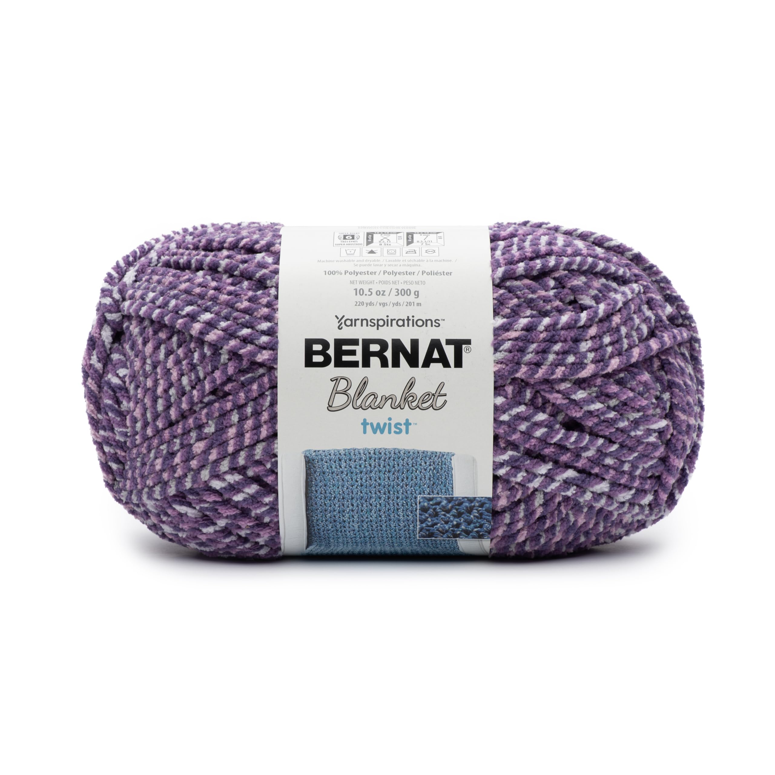 BERNAT BLANKET TWIST, GRAPE KISS