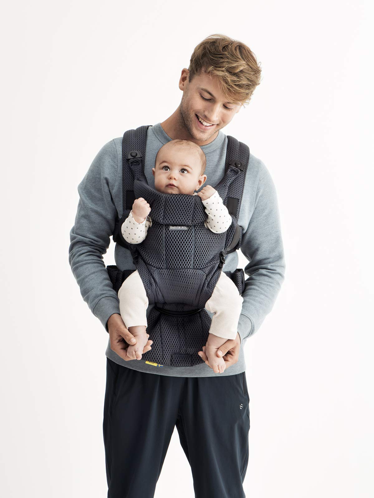 BabyBjörn Baby Carrier Free, 3D mesh, Anthracite