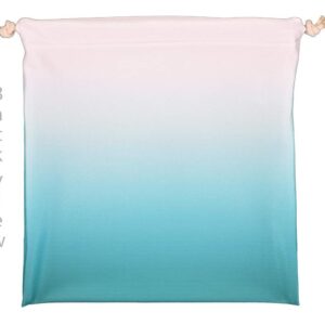 Bitt Sportswear Personalized Gymnastics Grip Bag - Ombre Colors, Customized Bag with Crystals Option (Teal Ombre)