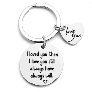 shiqiao spl boyfriend husband christmas gifts i love you keychain lover couple gifts girlfriend wife keychain for valentines birthday gifts