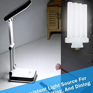 LABORATE LIGHTING Fluorescent light tube, FML27 4 pin base light bulb, 27 watt, 6500K, Light At 1500 Lumens, (3)