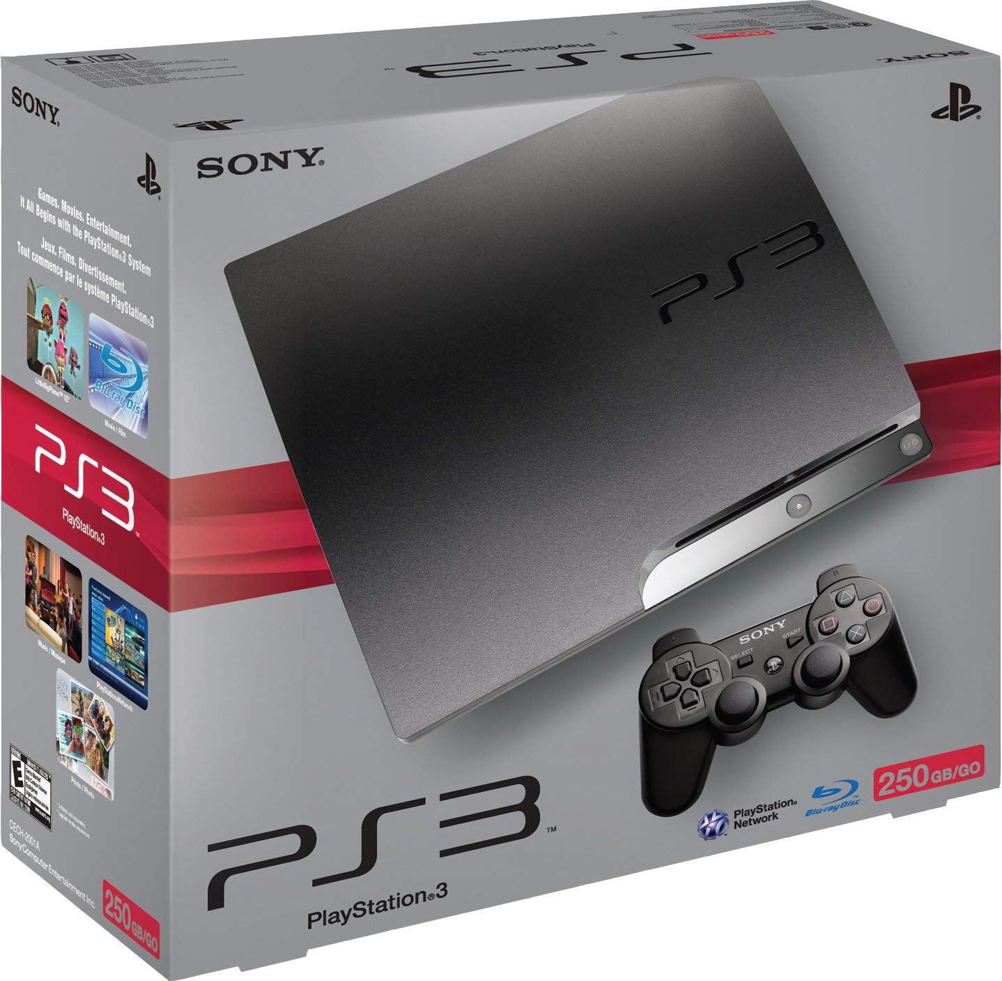 PlayStation 3 250GB System (Renewed)