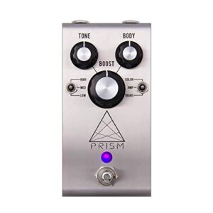 jackson audio prism eq and boost guitar effects pedal, stainless steel (prismsv)