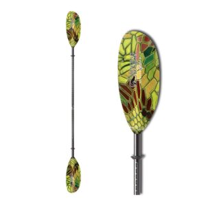 bending branches angler pro fiberglass straight shaft kayak paddle-glowtek-250cm