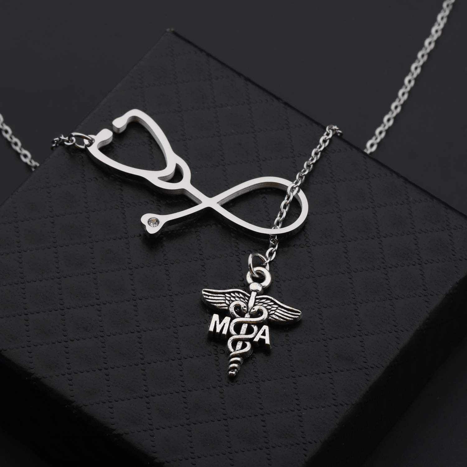 Lywjyb Birdgot MA Medical Assistant Gift Medical Assistant Graduation Gift(MA Y-Necklaces)