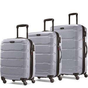 samsonite omni pc 3 piece spinner set platinum