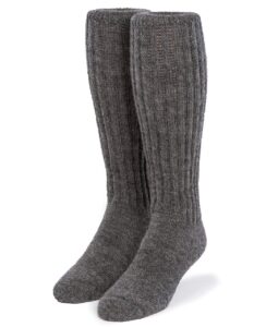 warrior alpaca socks - second to none thick alpaca terry lined boot socks - unisex (1 pair x-large, medium gray)