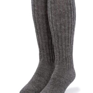 WARRIOR ALPACA SOCKS - Second to None Thick Alpaca Terry Lined Boot Socks - Unisex (1 Pair X-Large, Medium Gray)