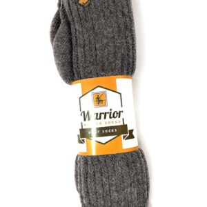 WARRIOR ALPACA SOCKS - Second to None Thick Alpaca Terry Lined Boot Socks - Unisex (1 Pair X-Large, Medium Gray)