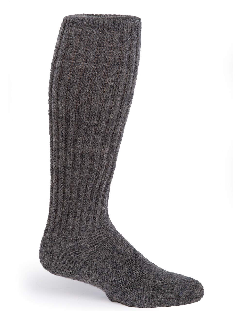 WARRIOR ALPACA SOCKS - Second to None Thick Alpaca Terry Lined Boot Socks - Unisex (1 Pair X-Large, Medium Gray)