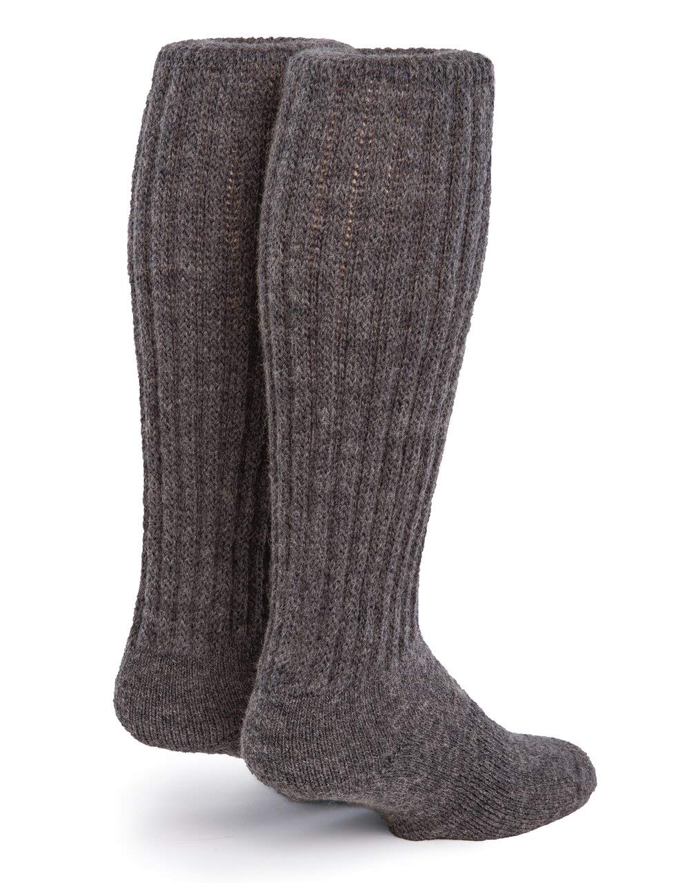 WARRIOR ALPACA SOCKS - Second to None Thick Alpaca Terry Lined Boot Socks - Unisex (1 Pair X-Large, Medium Gray)