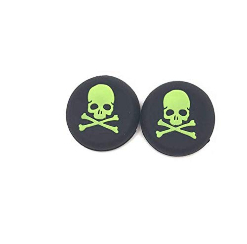 2PCS Silicone Cat Skull Thumb Grip Cap Gamepad Joystick Cover Case for Sony Playstation Dualshock 3/4 PS3 PS4 Slim Pro Xbox One 360 Controller (Skull - 10PCS)