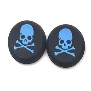 2PCS Silicone Cat Skull Thumb Grip Cap Gamepad Joystick Cover Case for Sony Playstation Dualshock 3/4 PS3 PS4 Slim Pro Xbox One 360 Controller (Skull - 10PCS)