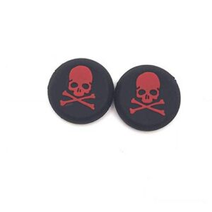 2PCS Silicone Cat Skull Thumb Grip Cap Gamepad Joystick Cover Case for Sony Playstation Dualshock 3/4 PS3 PS4 Slim Pro Xbox One 360 Controller (Skull - 10PCS)