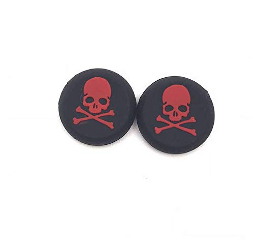 2PCS Silicone Cat Skull Thumb Grip Cap Gamepad Joystick Cover Case for Sony Playstation Dualshock 3/4 PS3 PS4 Slim Pro Xbox One 360 Controller (Skull - 10PCS)