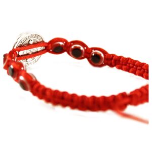 Red String San Benito Multi-Evil Eye Adjustable Protection Prosperity Good Luck Bracelet Pulsera De San Benito Con Ojitos Proteccion Prosperidad Y Buena Suerte