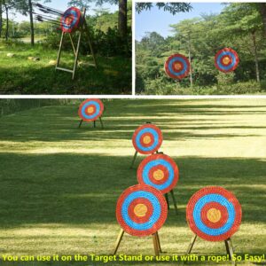 KAINOKAI Traditional Hand-Made Straw Archery Target,Arrow Target for Recurve Bow Longbow or Compound Bow(Traditional Target Dia Φ:19.7in / 3 Layers)