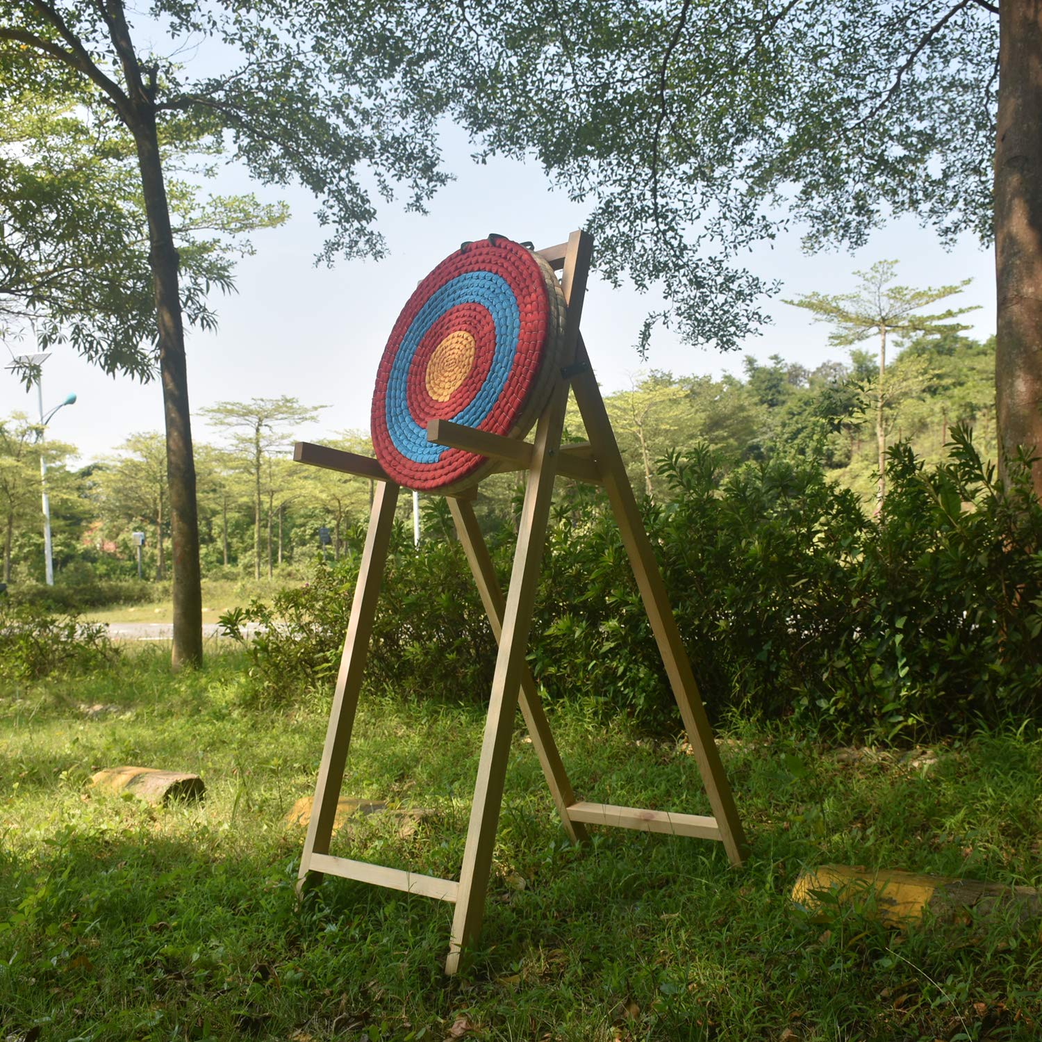 KAINOKAI Traditional Hand-Made Straw Archery Target,Arrow Target for Recurve Bow Longbow or Compound Bow(Traditional Target Dia Φ:19.7in / 3 Layers)