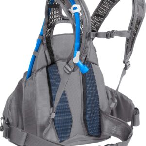 CamelBak Women’s Solstice LR 10 Bike Hydration Pack - 100oz Lumbar Reservoir, Gunmetal/Blue Haze