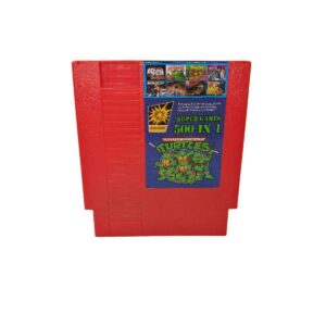 500 in 1 nes super games multi cart 72 pin 8 bit red game cartridge - limited edition