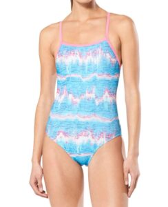 speedo women's flipturns propel back - prolt blue atoll 28