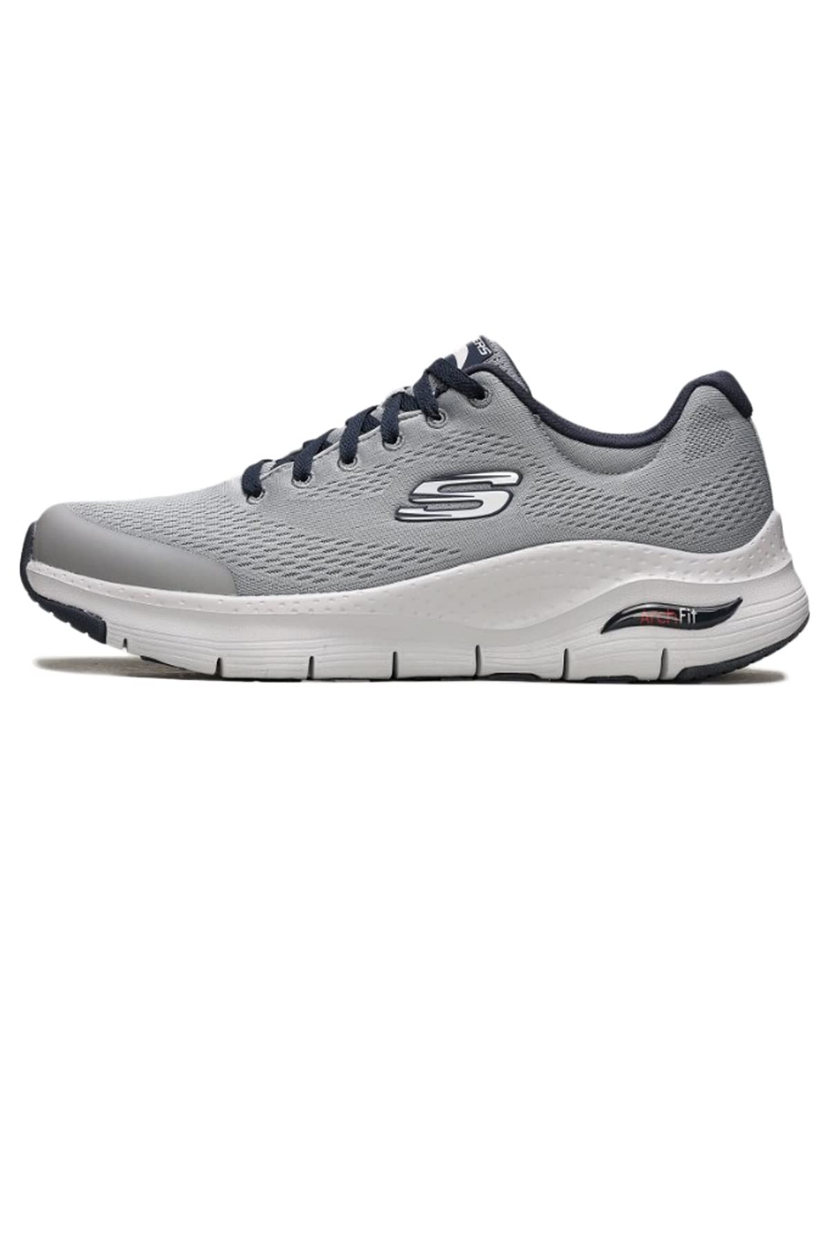 Skechers Men's Arch Fit Oxford, Gray/Navy, 11 M US