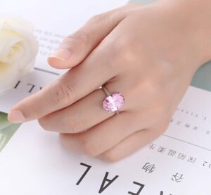 goldenchen fashion jewelry newest oval cut natural pink fire topaz gemstone silver women ring (8)