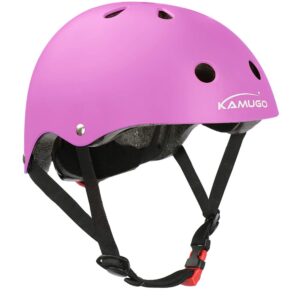 kamugo toddler bike helmet, kids helmet for girls boys ages 2-8 years,toddler adjustable helmet suitable for bicycle skating scooter multi-sports