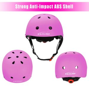 KAMUGO Toddler Bike Helmet, Kids Helmet for Girls Boys Ages 2-8 Years,Toddler Adjustable Helmet Suitable for Bicycle Skating Scooter Multi-Sports