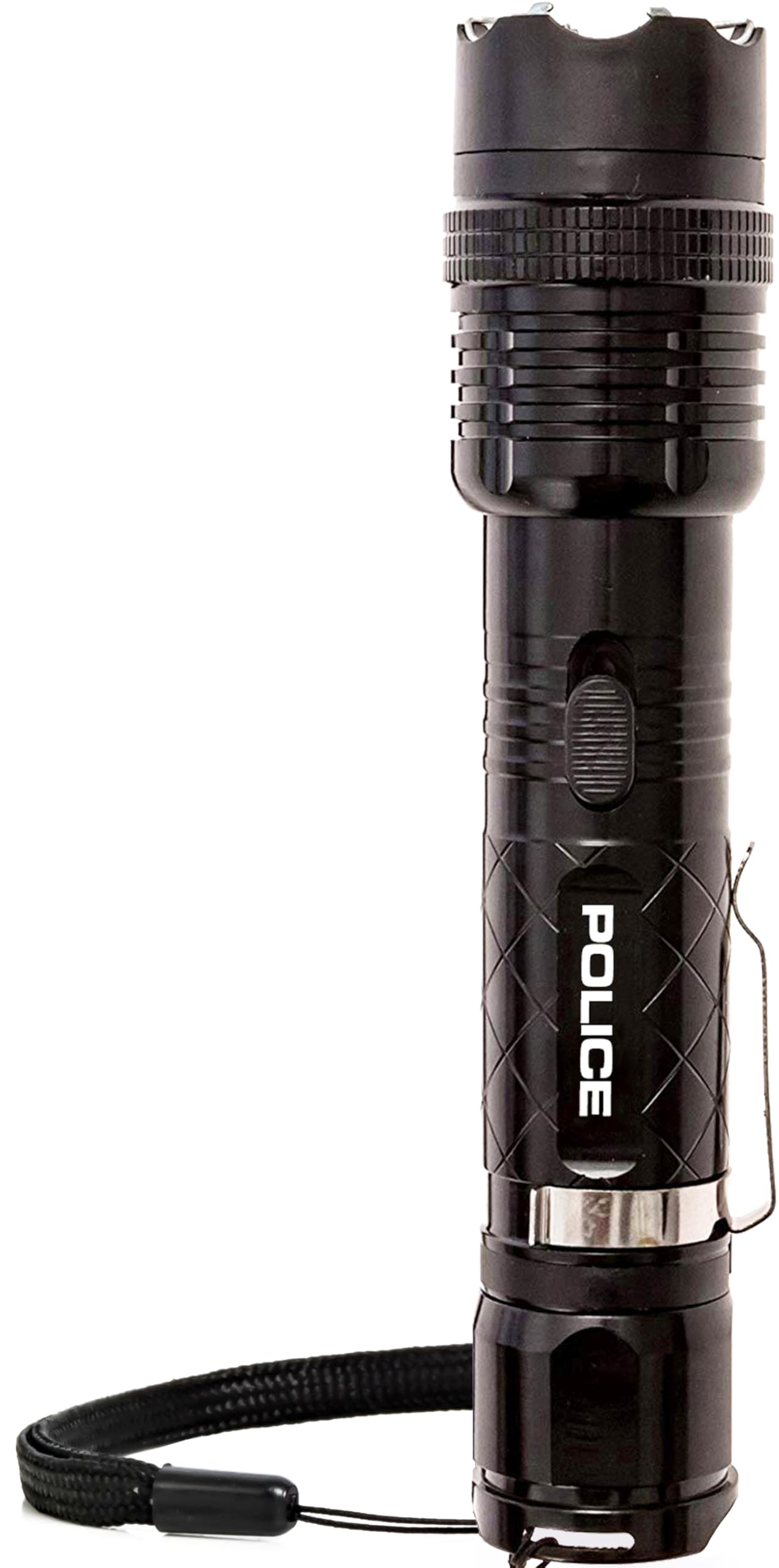 Police Stun Gun 1158 - Aluminum Series 59 Billion Rechargeable with LED Tactical Flashlight