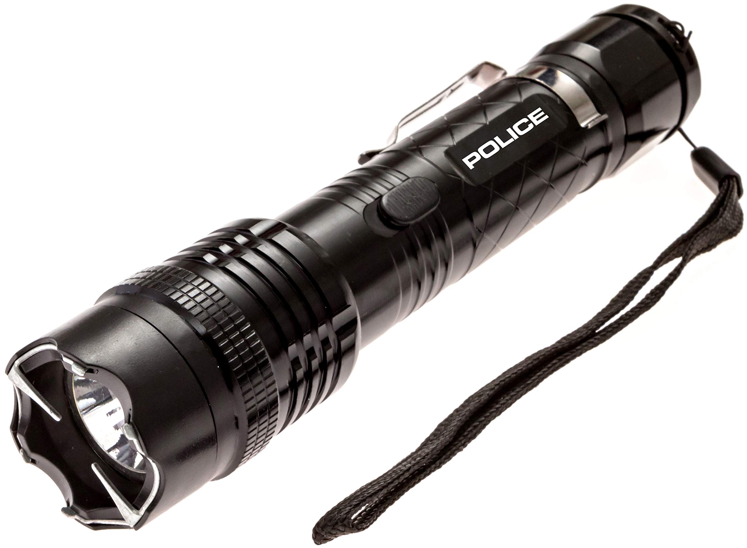 Police Stun Gun 1158 - Aluminum Series 59 Billion Rechargeable with LED Tactical Flashlight