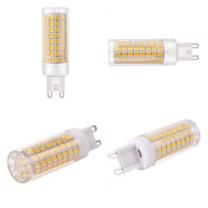 G9 LED Light Bulbs G9 Bi-Pin Base 9W (Equivalent to 100W Halogen Replacement) Warm White 3000K LED Corn Light for Home Living Room Bedroom Chandelier,102 LED 2835 SMD,Pack of 3