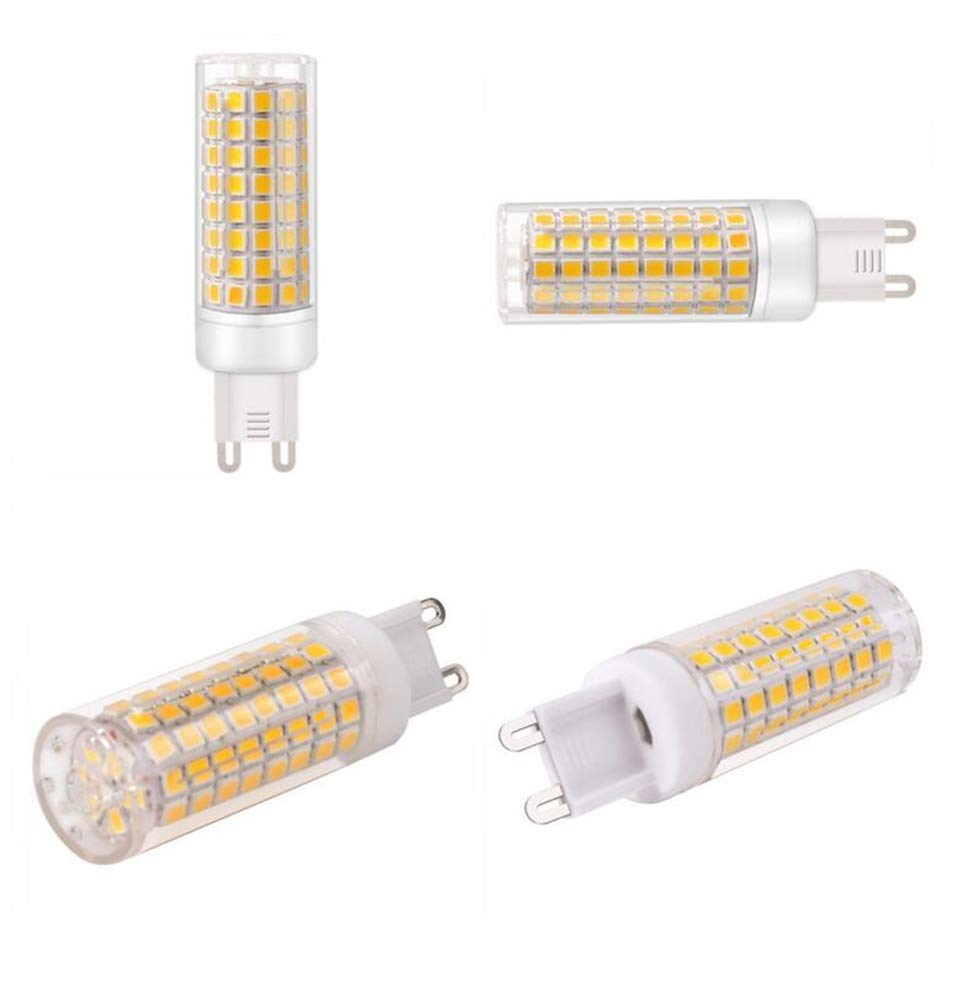 G9 LED Light Bulbs G9 Bi-Pin Base 9W (Equivalent to 100W Halogen Replacement) Warm White 3000K LED Corn Light for Home Living Room Bedroom Chandelier,102 LED 2835 SMD,Pack of 3