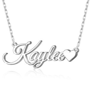 custom name necklace personalized sterling silver necklaces for women customized name necklaces pendant jewelry gifts for women