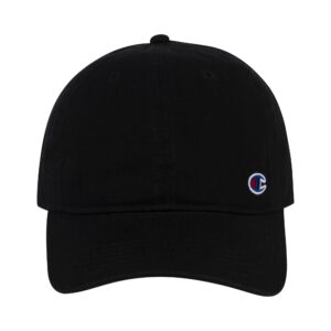 champion unisex adult ameritage dad adjustable baseball cap, black, one size us