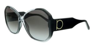 salvatore ferragamo geometric sunglasses sf942s 007 gray gradient 61mm 942