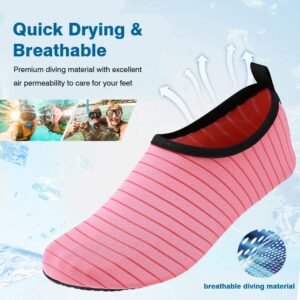 JOTO Water Shoes for Women Men Kids, Barefoot Quick-Dry Aqua Water Socks Slip-on Swim Beach Shoes for Snorkeling Surfing Kayaking Beach Walking Yoga