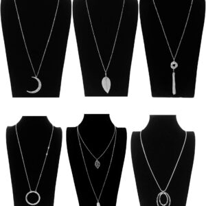 Ofeiyaa 10Pcs Long Pendant Necklace Simple Moon Bar Three Triangle Tassel Lock Sweater Y Shape Punk Chain Choker Necklace for Adults Women Silver Tone