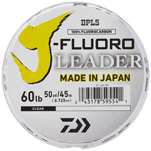 daiwa j-fluoro fluorocarbon leader - 60 pound - 50 yards, multi, one size